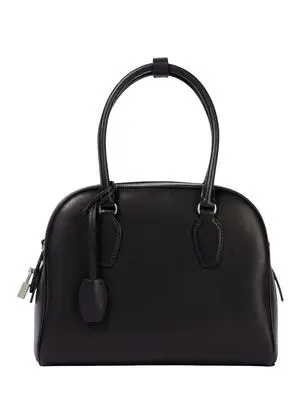 THE ROW India 10.00 Leather Tote Bag - Black