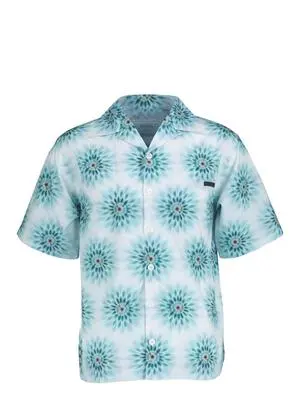 Prada Pois Print Cotton Poplin Shirt - Multicoloured