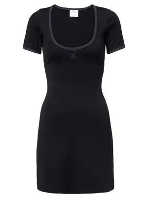 COURREGES Courrèges Holistic Cotton Minidress - Black