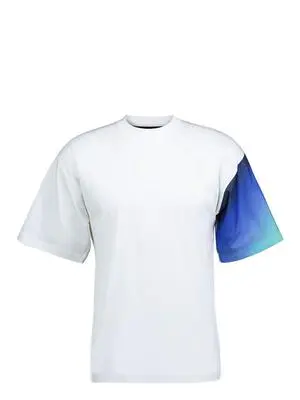Prada Contrast-sleeve T-shirt - White