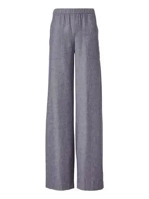 Vince Mid-rise Wide-leg Pants - Grey