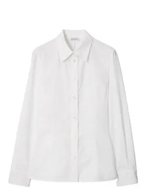 Burberry Slim Fit Cotton Poplin Shirt - Optic White