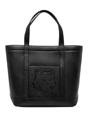 Maison Kitsuné Fox Head Tote Bag - Black