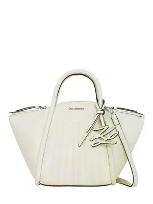 Karl Lagerfeld Quilted Handbag - White