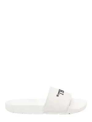 Off-White Graphic-print Flip Flops - White