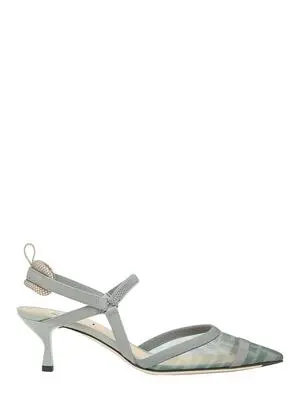 Fendi Colibrì Lite Slingbacks - Green
