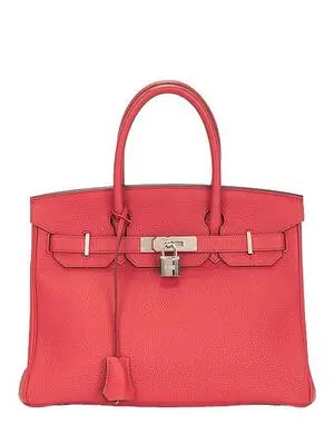 FWRD RENEW Hermes Togo Birkin 30 Handbag - Red