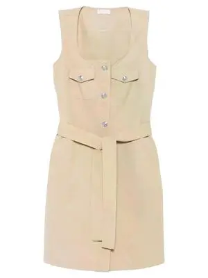 Liu Jo Cotton Mini Dress - Neutrals