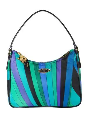 Emilio Pucci Striped Shoulder Bag - Blue