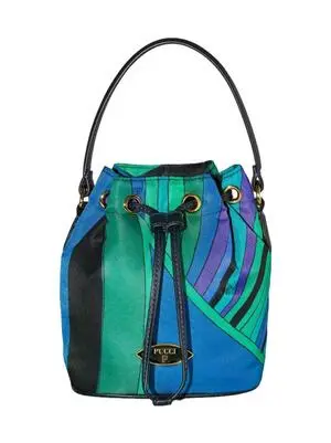 Emilio Pucci Striped Bucket Bag - Green