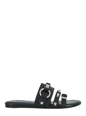 Balenciaga City Slides - Black & Silver