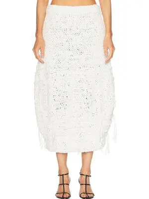 Khaite Inna Fringe Skirt - Glaze