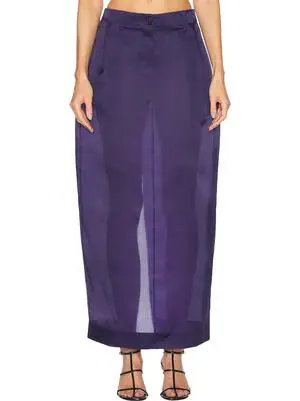 Khaite Lucian Skirt - Amethyst