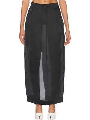 Khaite Lucian Organza Skirt - Black