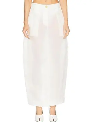 Khaite KHAITE Lucian Skirt Chalk