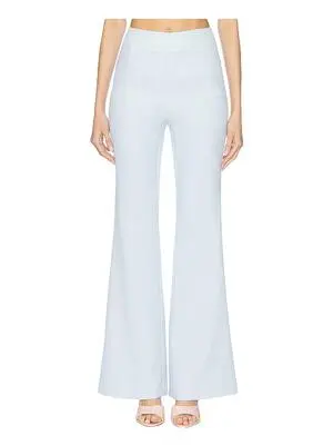 SAU LEE Alex Wide Leg Pant - Pastel Blue