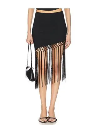 MORE TO COME Fringe Skirt