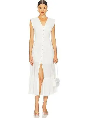 Free People Desert Dazed Midi Dress - Clean Ivory