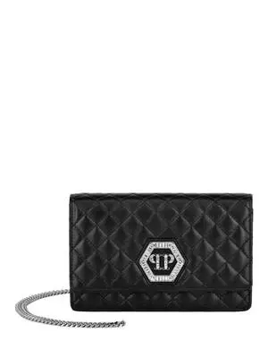 Philipp Plein Matelassé Shoulder Mini Bag - Black