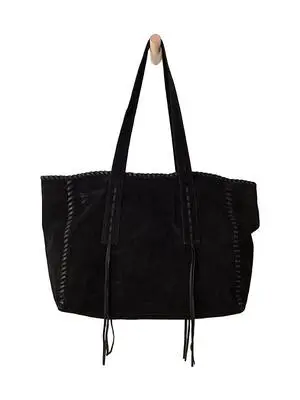 Free People Wren Whipstitch Tote - Black