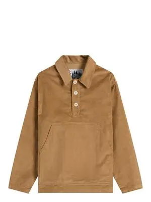 CAFÉ MOUNTAIN Cord Leisure Popover Jacket - Taupe