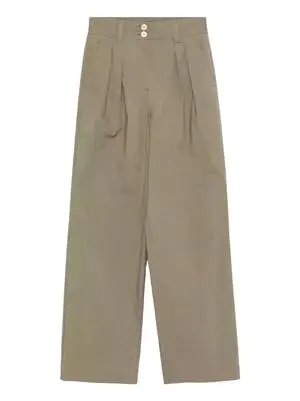 Lorena Antoniazzi Pleat-detail Trousers - Green