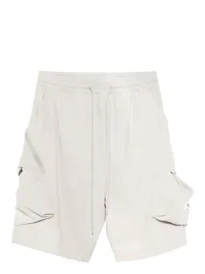 MUSIUM DIV. Embroidered Logo Cargo Short - Neutrals