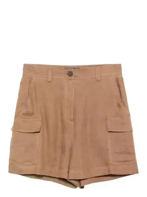 Lorena Antoniazzi Ramie Cargo Shorts - Brown