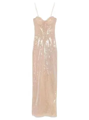 Giuseppe Di Morabito Sequined Maxi Dress - Neutrals