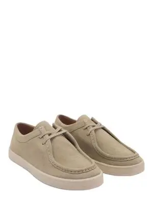Mango MANGO Suede Boat Shoe Beige