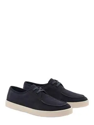 Mango MANGO Suede Boat Shoe Dark Navy