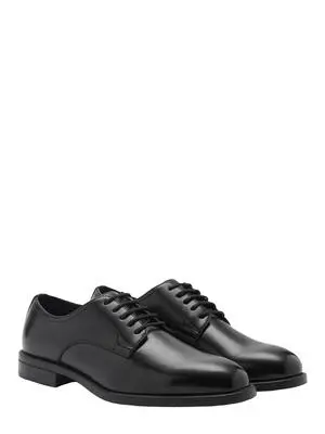 Mango Plain Toe Derby - Black