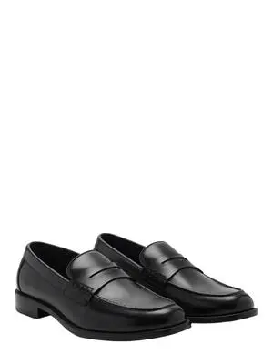 Mango Penny Loafer - Black
