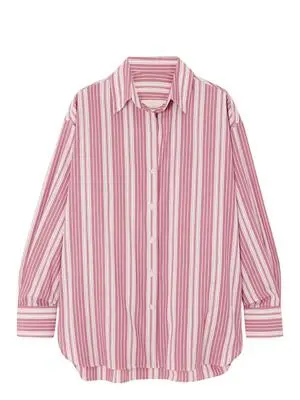 Faithfull The Brand Capri Striped Cotton Shirt - Pink