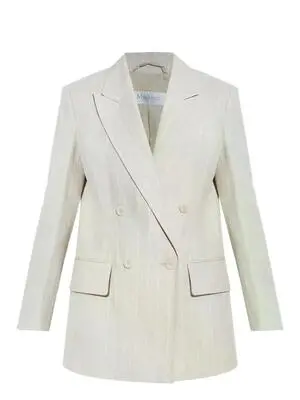 Max Mara Gerla Pinstripe Blazer - Neutrals