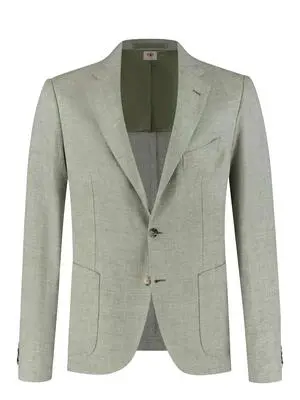 LUIGI BORRELLI Herringbone Blazer - Green