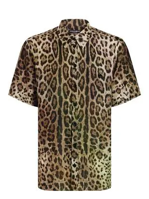 Dolce & Gabbana Leopard-print Shirt - Brown