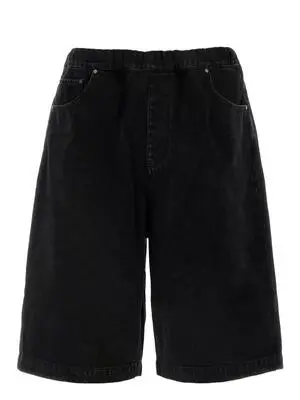 ENTIRE STUDIOS Denim Bermuda Shorts - Black