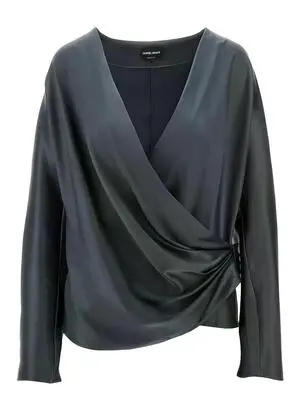 Giorgio Armani Draped Blouse - Grey