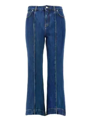 Bally Cropped Jeans - Blue