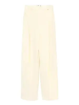 Elisabetta Franchi Pleated Trousers - Yellow