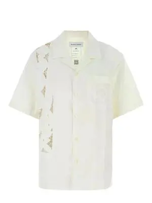 MARINE SERRE Poplin Shirt - White