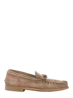 ALEXANDER HOTTO Suede Boat Shoes - Neutrals