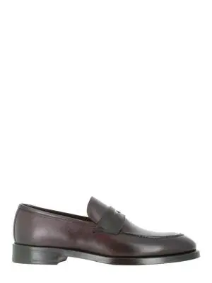 TASSINARI Leather Penny Loafers - Brown