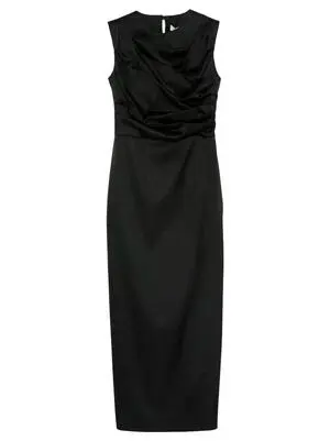 Viktor & Rolf Pleated Maxi Dress - Black