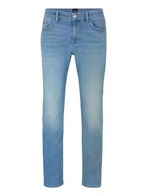 BOSS Slim-fit Stretch-cotton Jeans - Blue