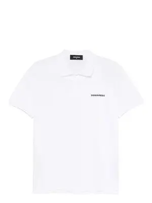 Dsquared2 Logo-embroidered Polo Shirt - White