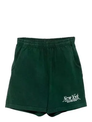 SPORTY & RICH Ny 94 Gym Shorts - Green
