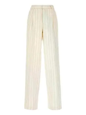 PT TORINO Pinstriped Trousers - Neutrals
