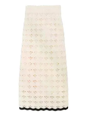 Zimmermann Rhiannon Midi Skirt - Neutrals